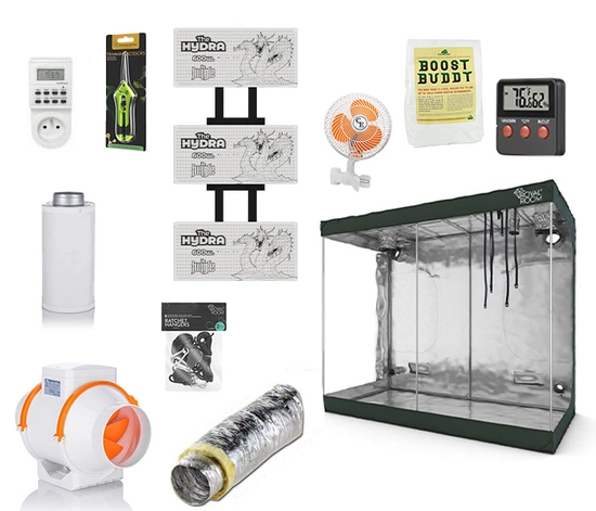 Zestaw Growbox RoyalRoom 240x120x200cm + Grow The Jungle Hydra Dimmable 600W Lampa LED grow ...